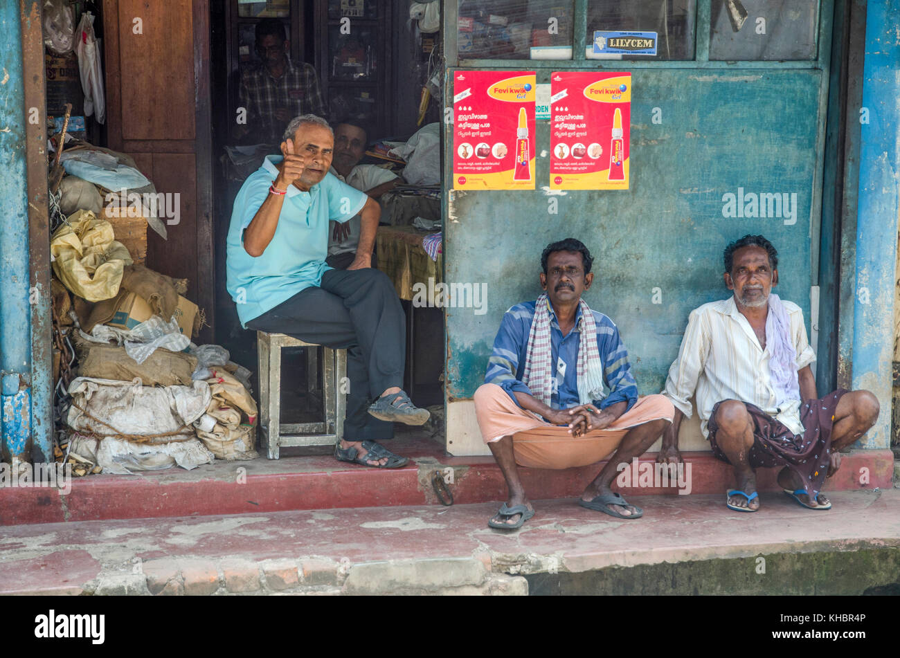 Traders at Spice quarter, Fort Cochin, Kerala, India Stock Photo - Alamy