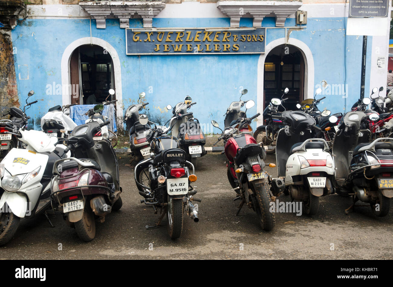 Motorcycles, Panaji, Goa, India Stock Photo - Alamy