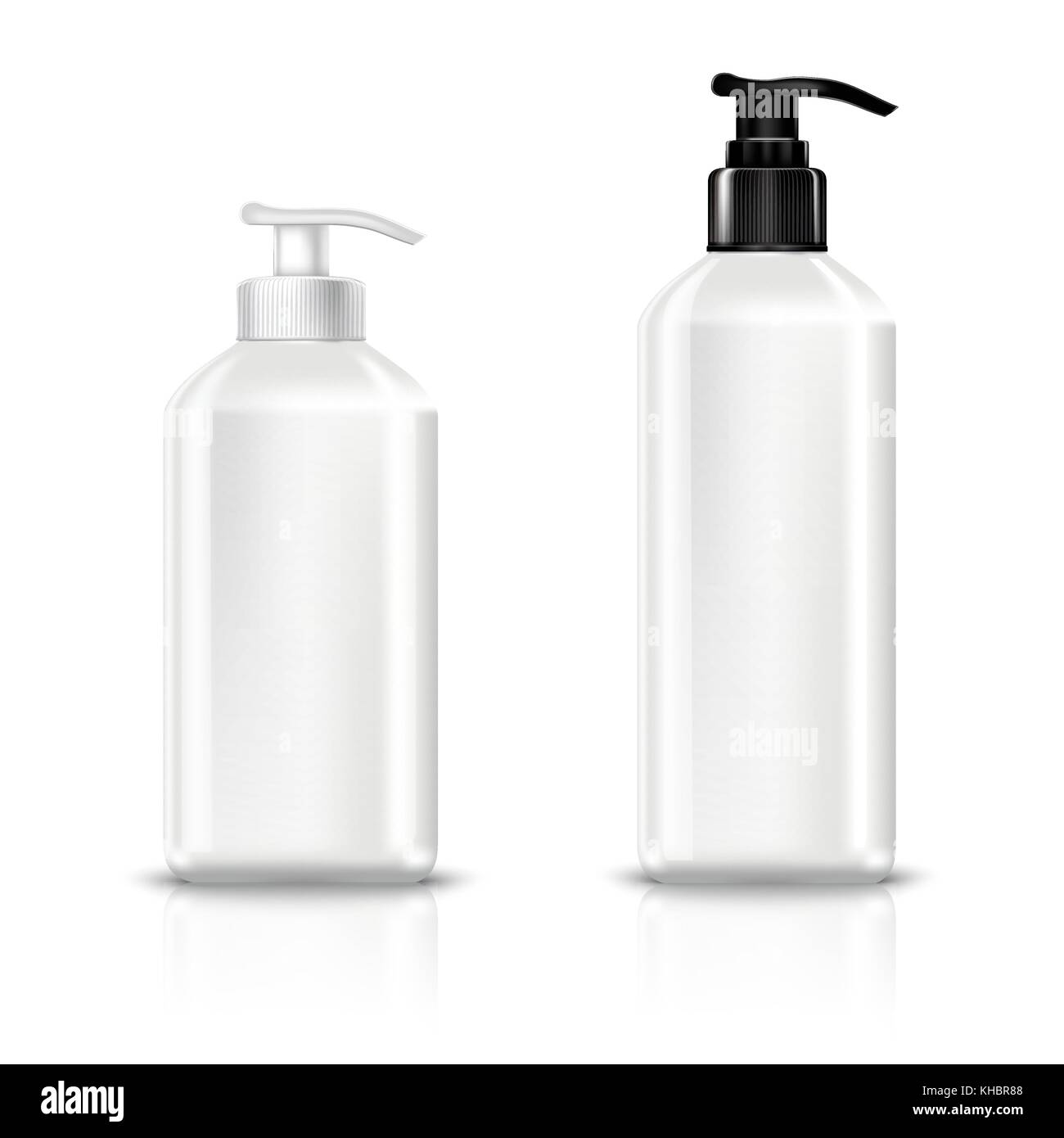 Plastic bottle hair shampoo Stock Vector Images - Alamy