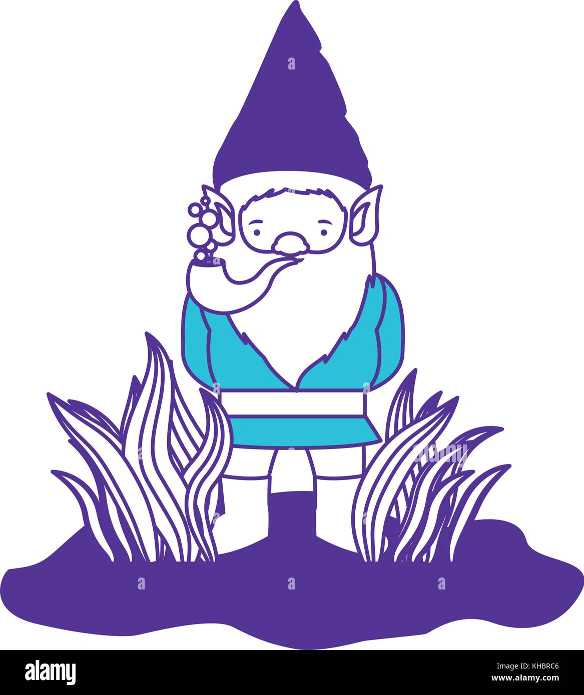 Garden gnome smoking pipe hi-res stock photography and images - Alamy