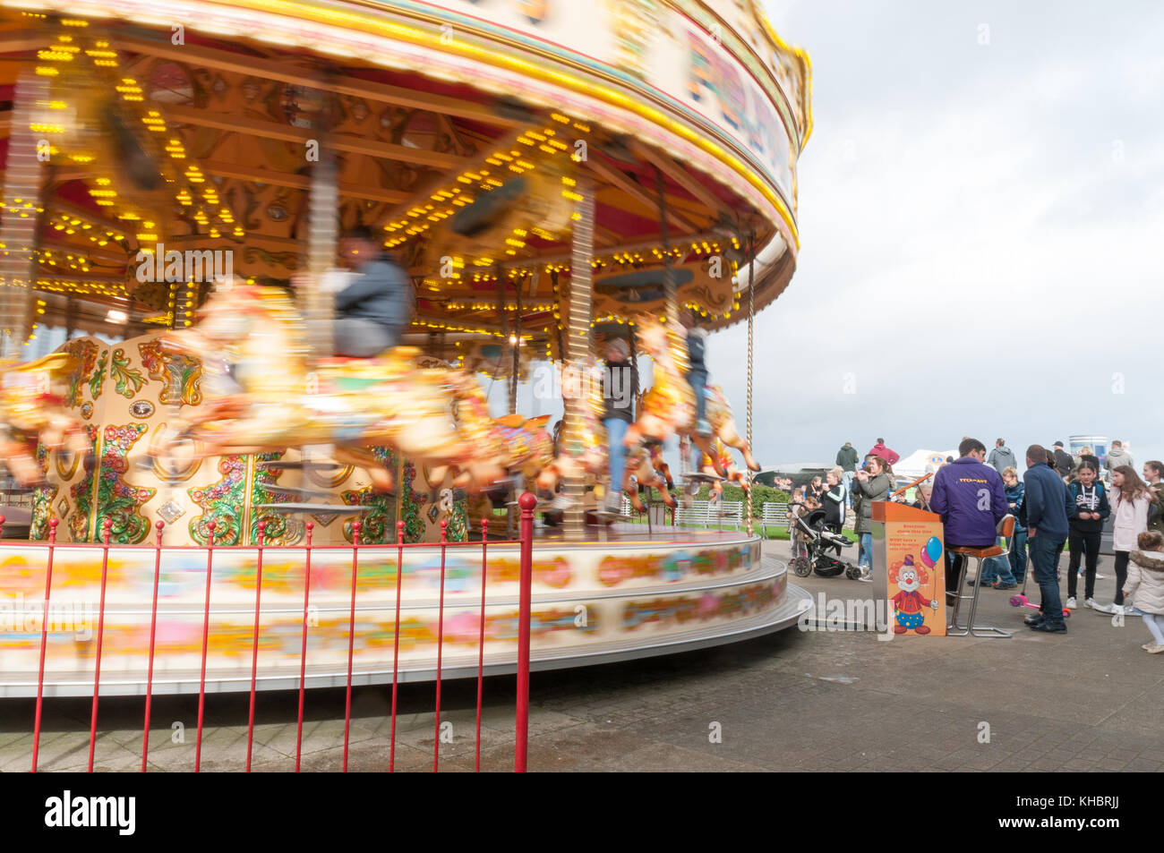 Entertainment merry go round fair hi-res stock photography and images ...