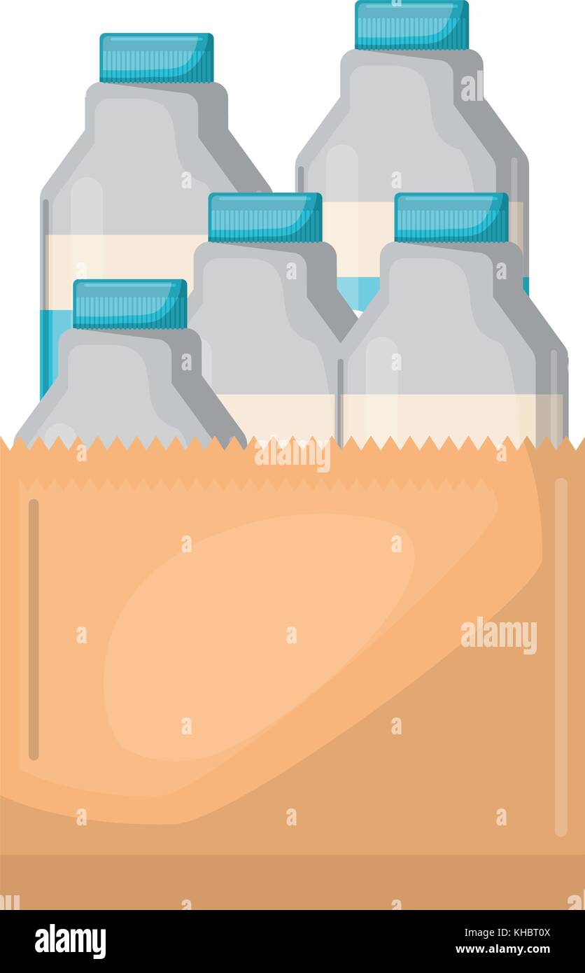 Paper bag milk bottles hi-res stock photography and images - Alamy
