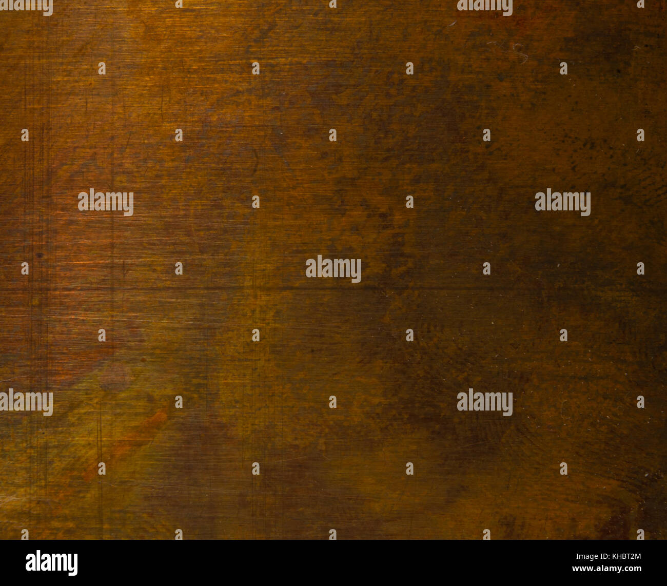 Aged copper plate texture, old worn metal background, close up Stock ...