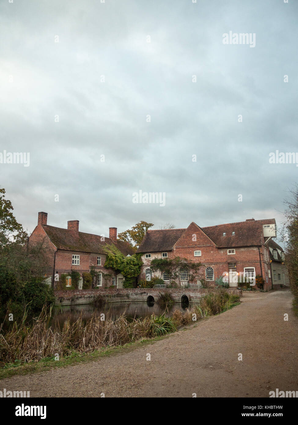 flatford mill building old historical red brick constable country ...