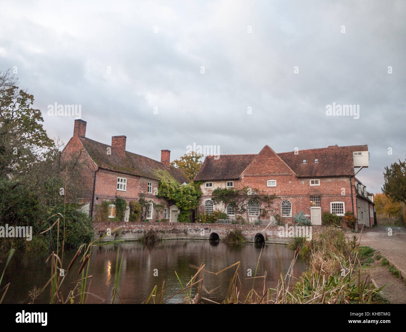 flatford mill building old historical red brick constable country ...
