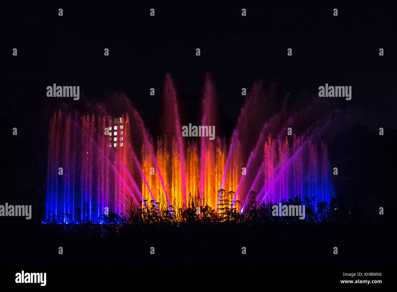 Night water show High Resolution Stock Photography and Images - Alamy