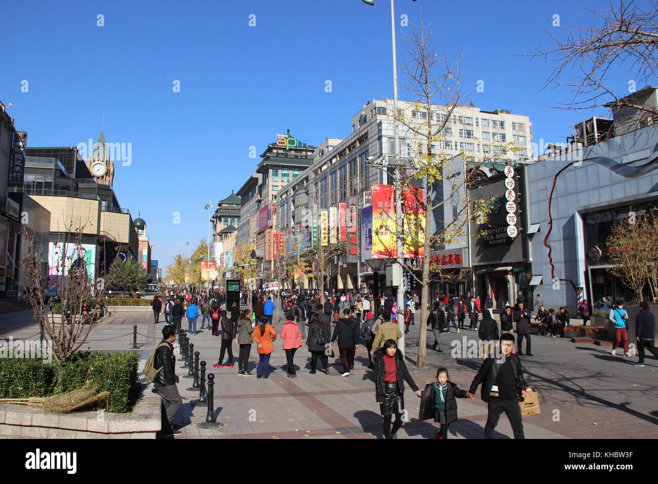 Shopping area wangfujing street hi-res stock photography and images - Alamy