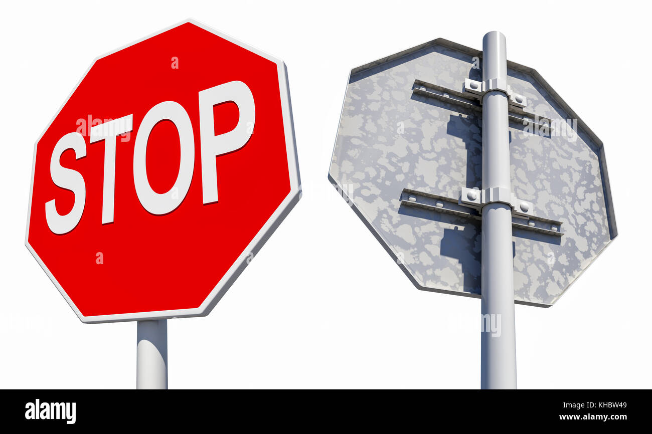 Stop road sign Stock Photo - Alamy