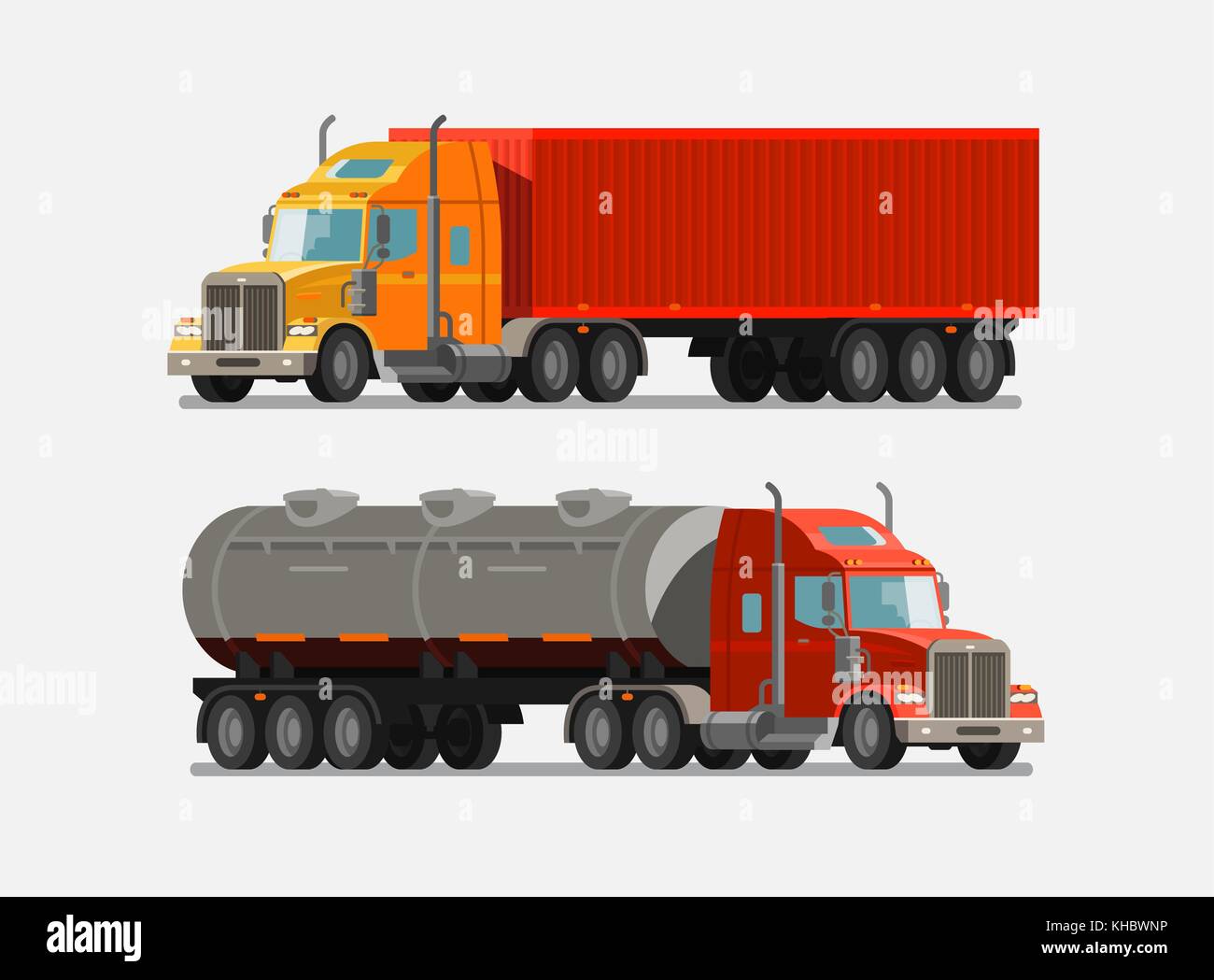 American powerful truck, lorry. Delivery, shipment, shipping ...