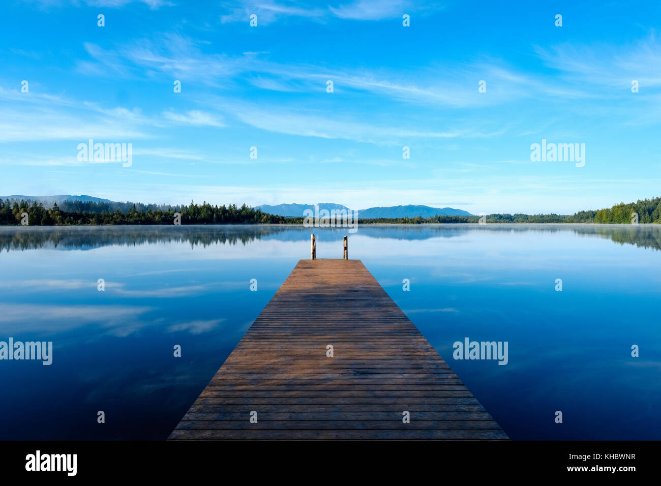 Holzsteg, Kirchsee near Sachsenkam, Tölzer Land, Upper Bavaria, Bavaria ...