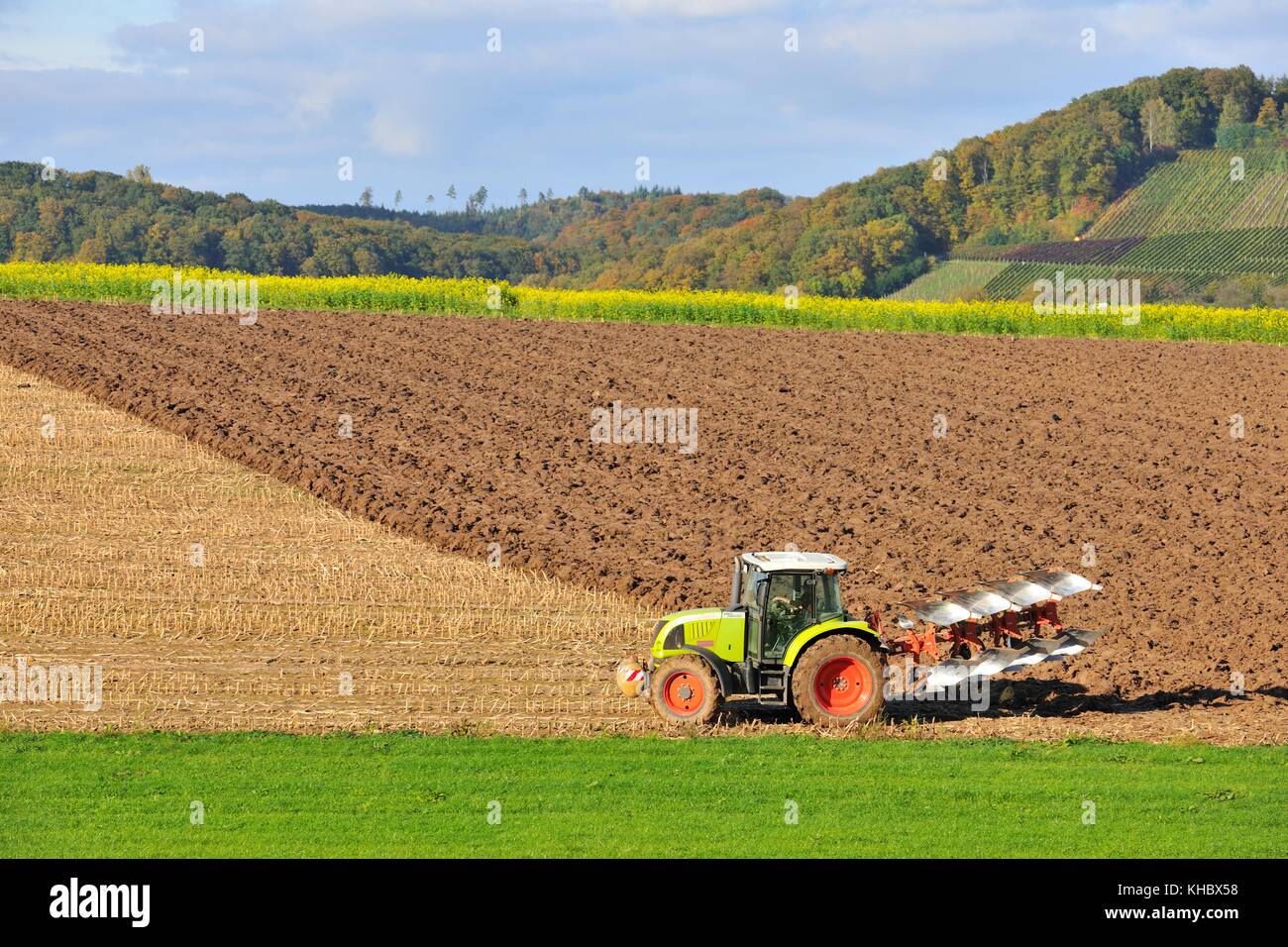 Plough tractor hi-res stock photography and images - Alamy