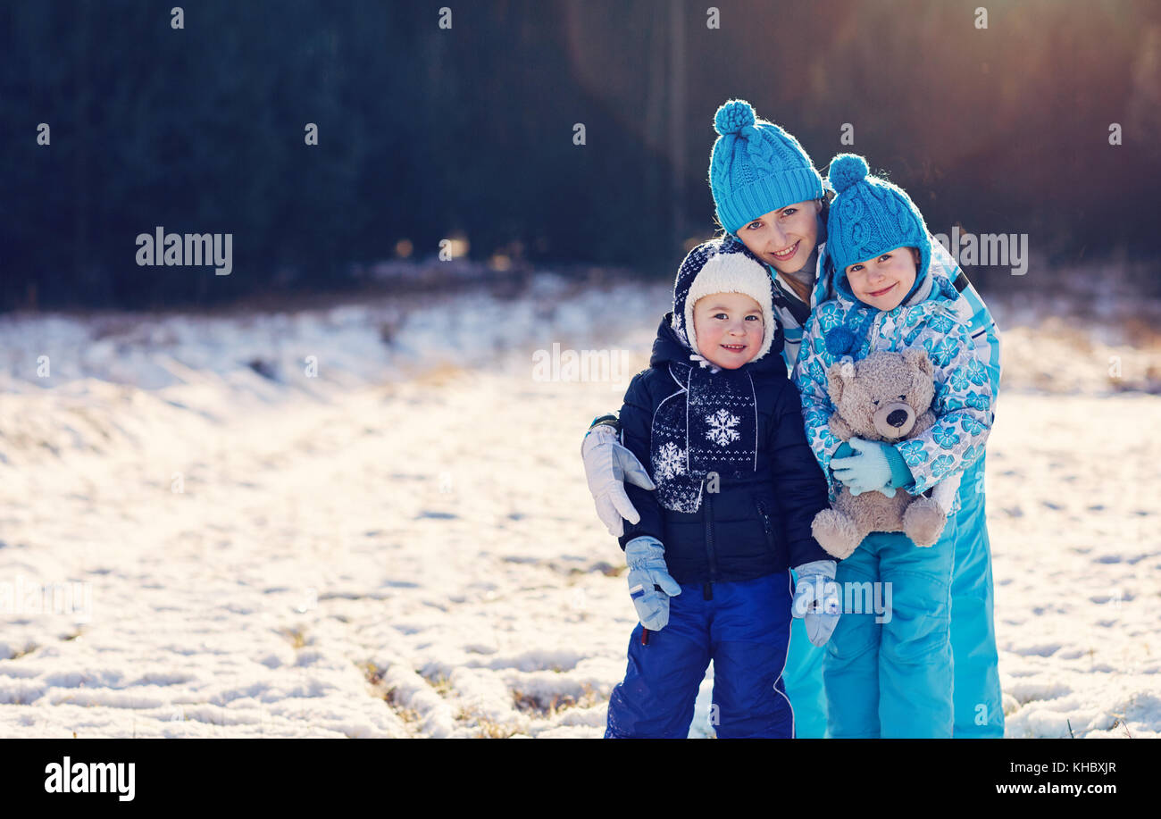 Family will keep you warm Stock Photo - Alamy