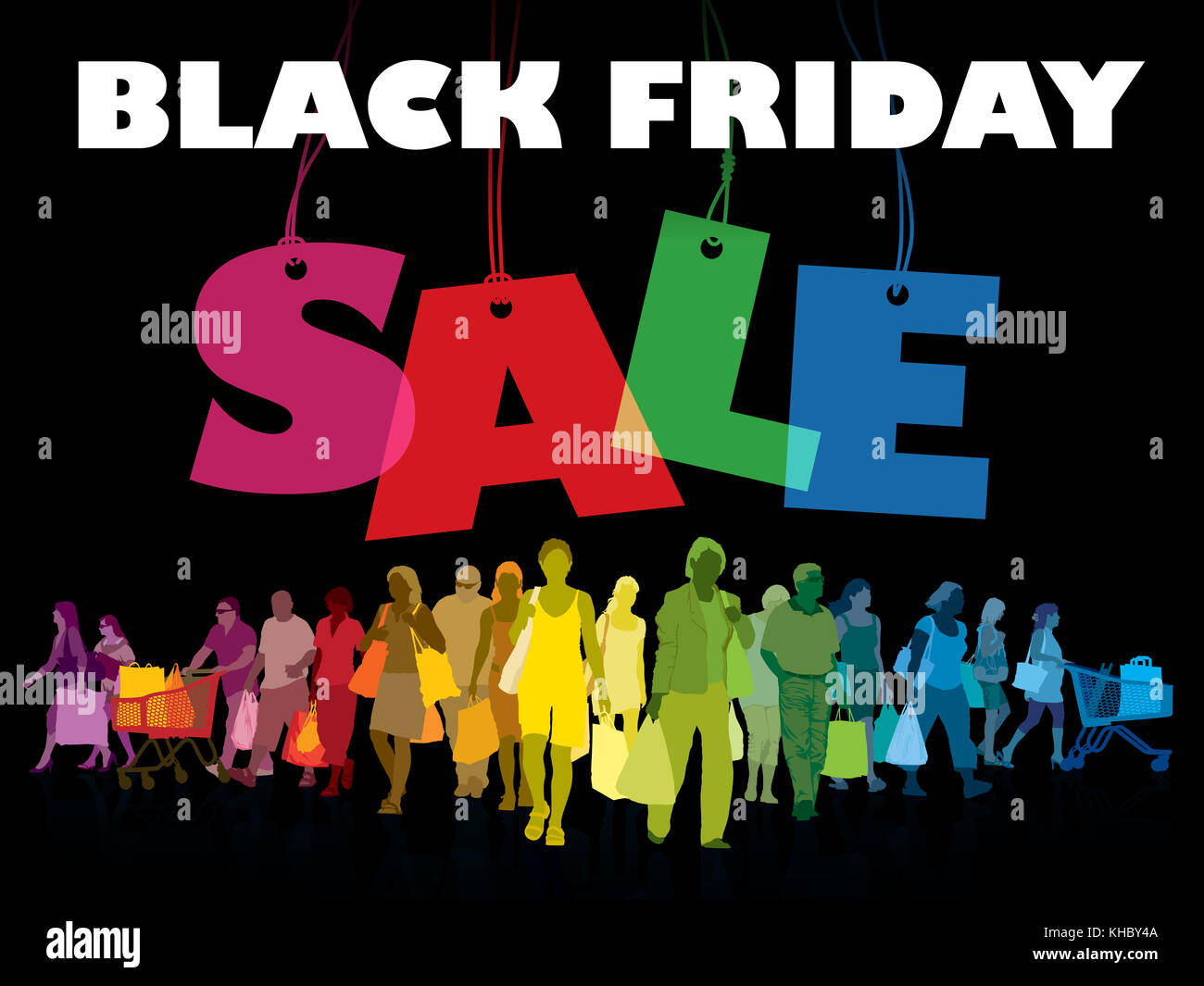 Sales crowd rush hi-res stock photography and images - Alamy