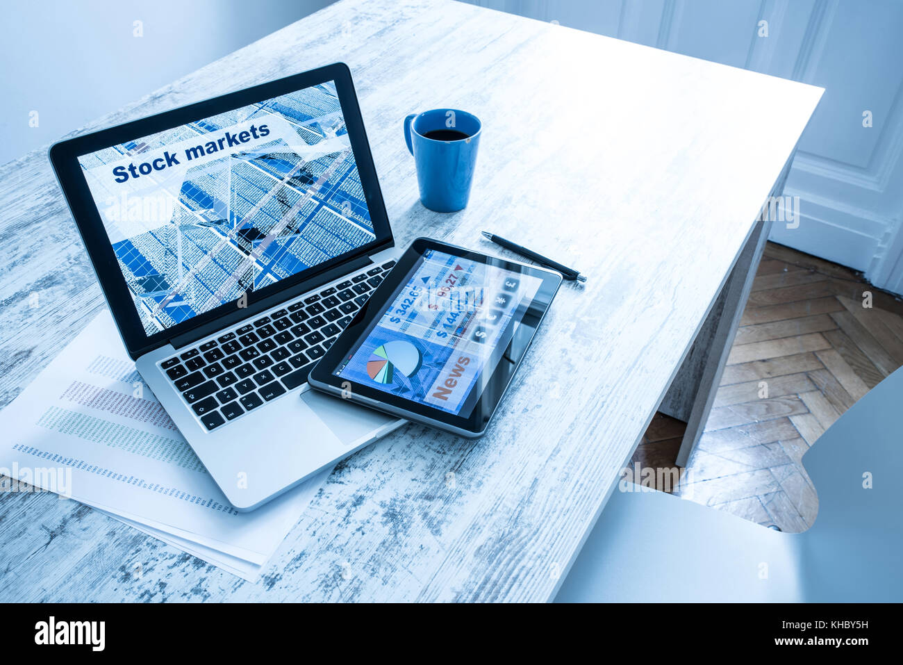 Stock market trading and research software on a Tablet PC with a Laptop ...