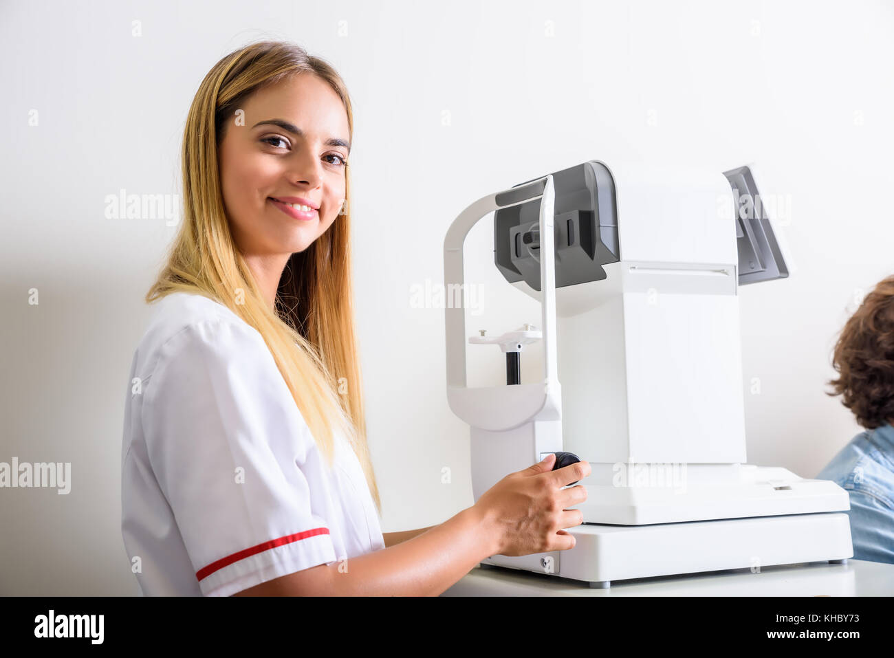 A young female Nurse working in the Hospital Stock Photo - Alamy