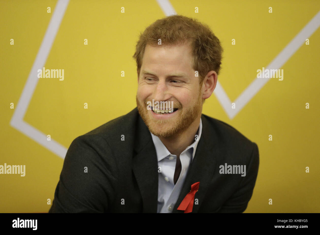 Prince Harry during his visit to the Terrence Higgins Trust (THT) HIV ...