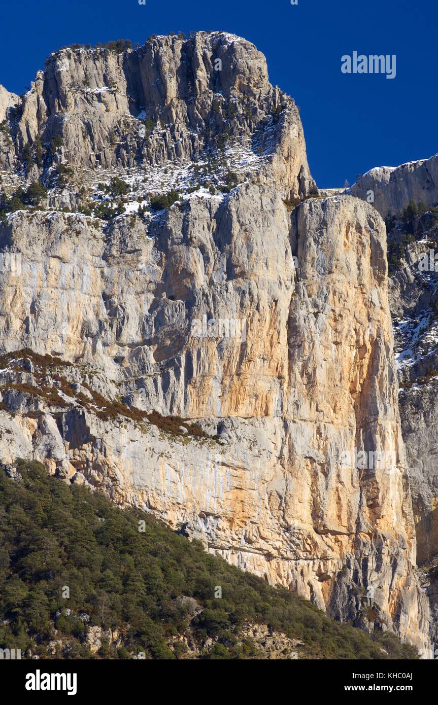 Peak in Ferrera Mountains, Pyrenees, Huesca, Aragon, Spain Stock Photo ...
