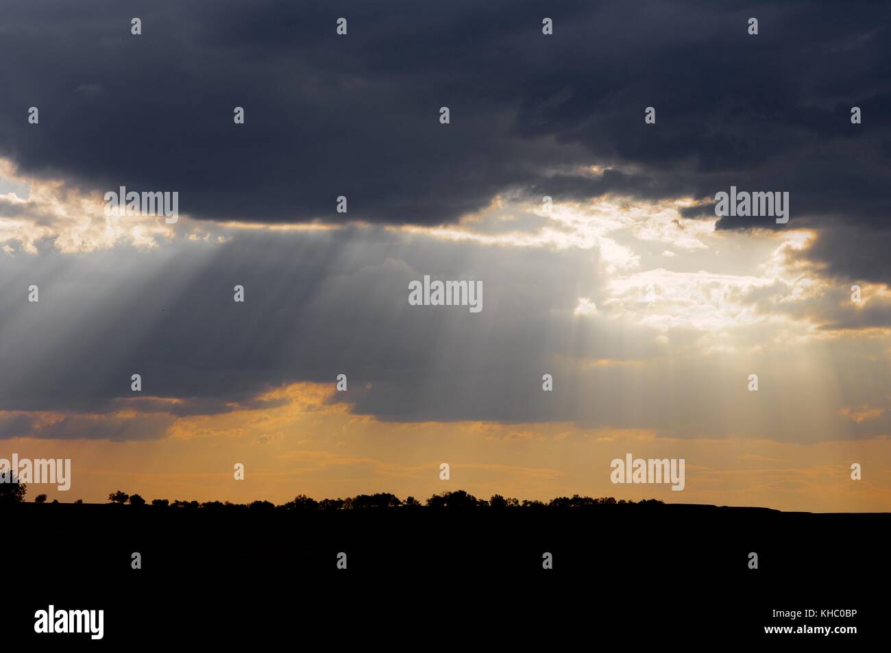 rays of light coming in the clouds Stock Photo - Alamy