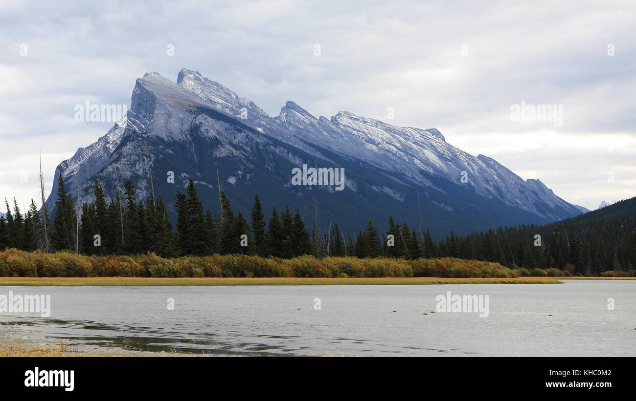 A View of Mount Rundle near Banff, Canada Stock Photo - Alamy