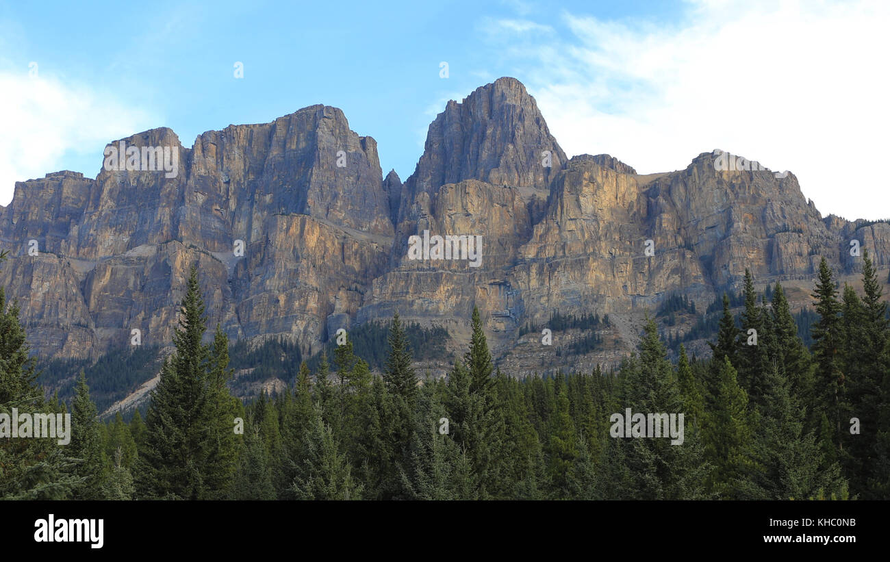The Castle Mountain in Banff National Park, Canada Stock Photo - Alamy