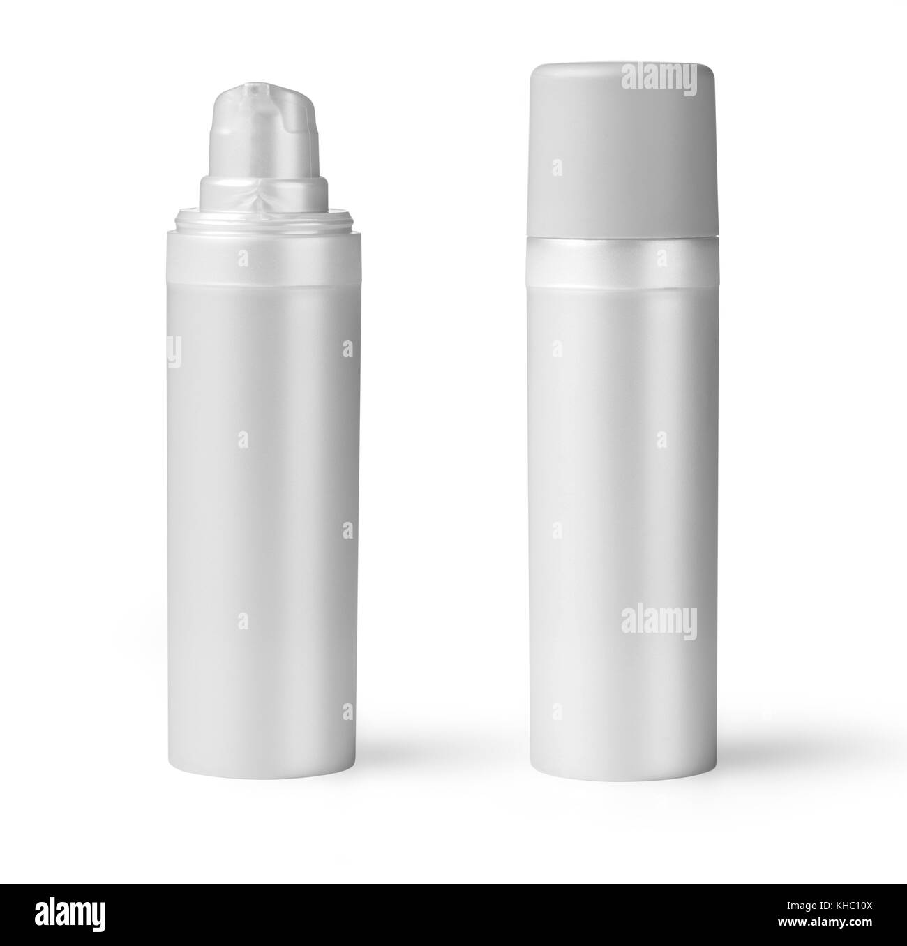 White plastic bottle with fine mist ribbed sprayer for cosmetic ...