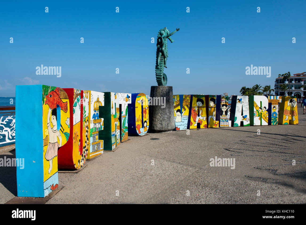 Puerto vallarta sign malecon High Resolution Stock Photography and ...