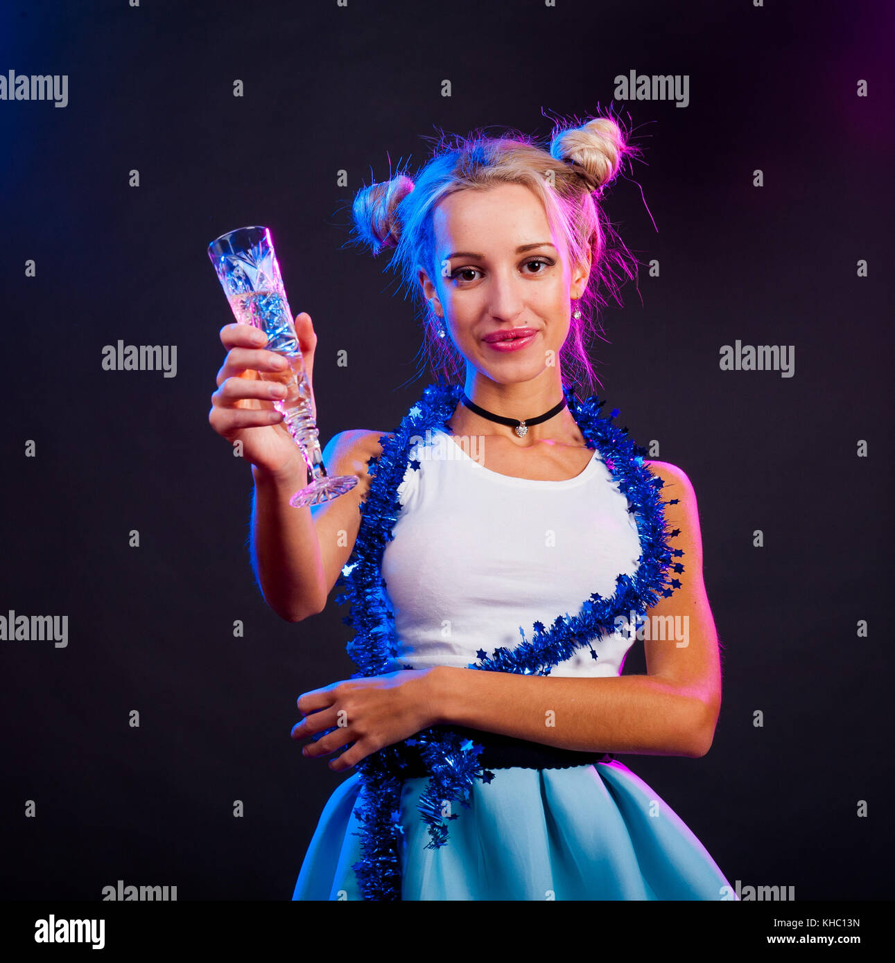 Young nice girl have fun Stock Photo - Alamy