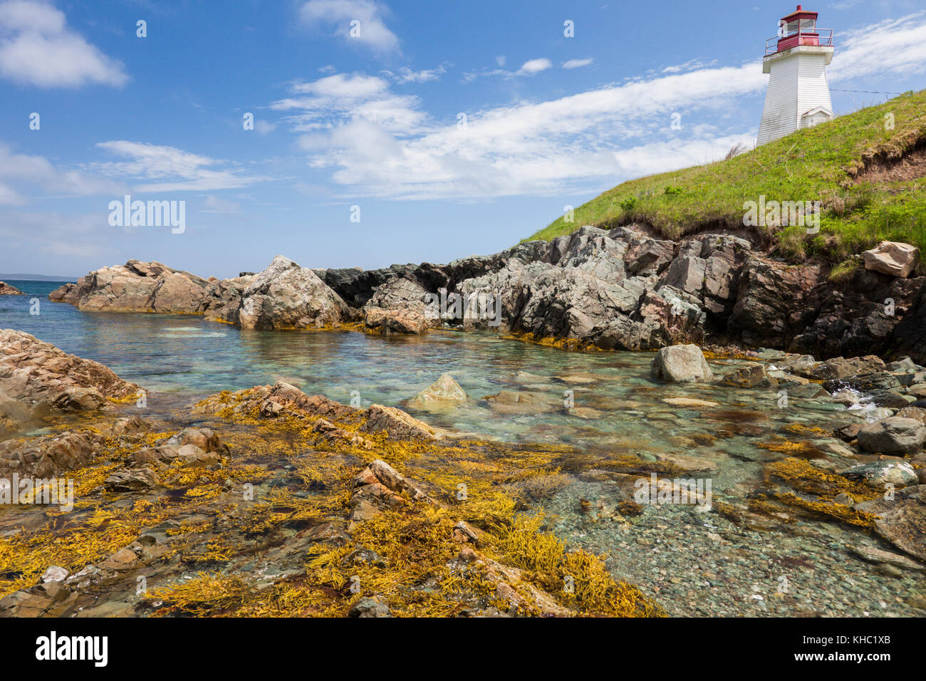 Gabarus Lighthouse in Nova Scotia. Nova Scotia, Canada Stock Photo - Alamy