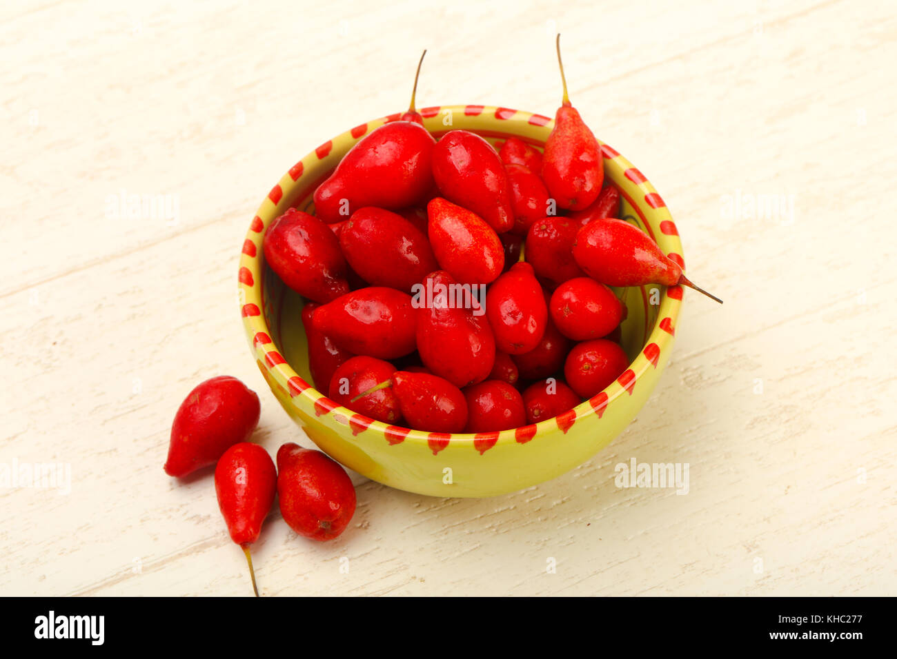 The cornel fruit Stock Photo - Alamy