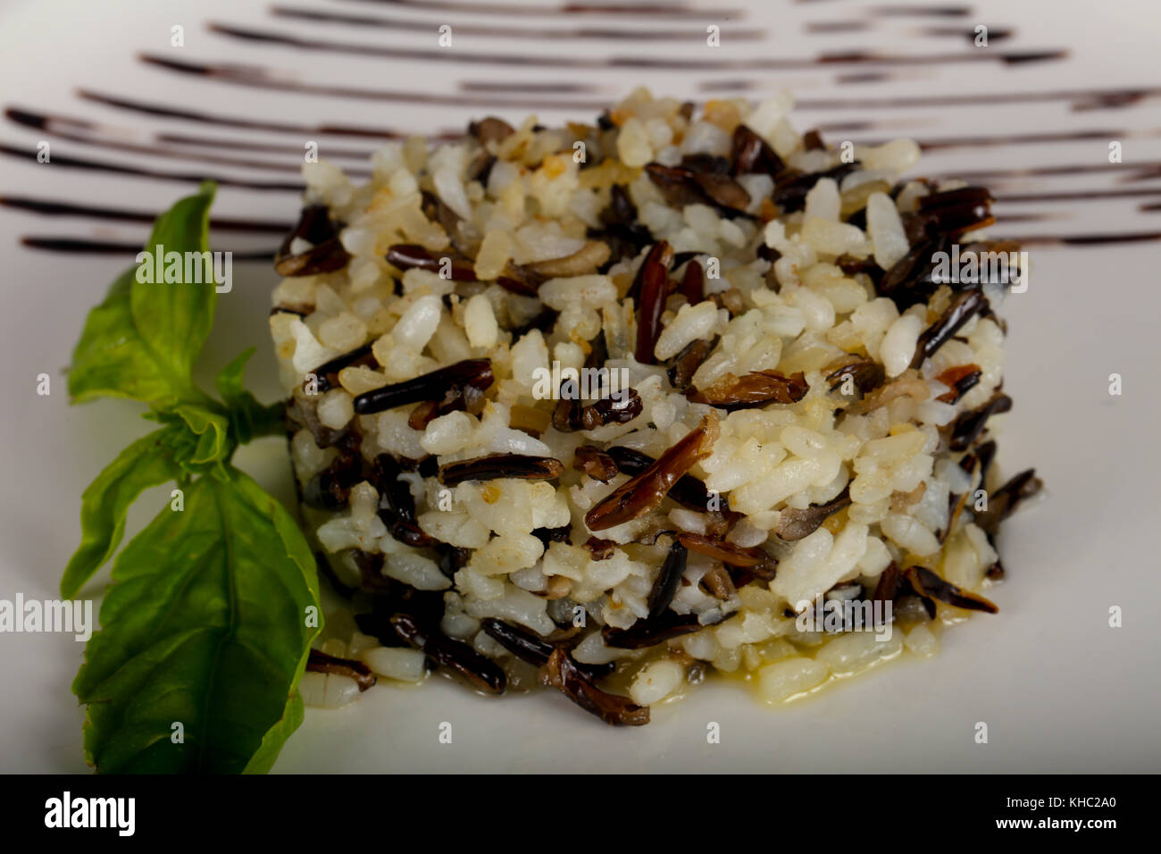 Steamed wild rice mix Stock Photo - Alamy