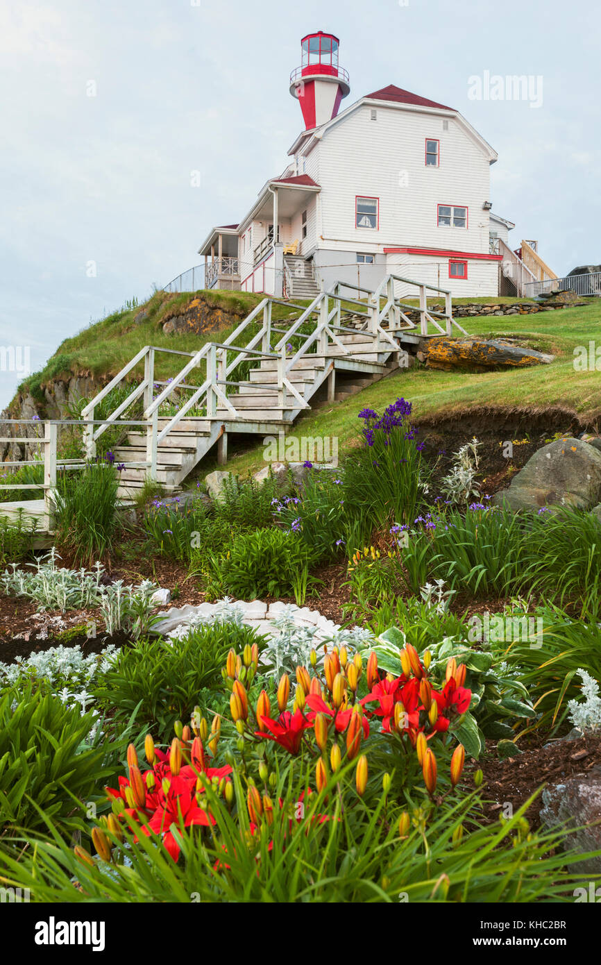 Cape Forchu Lighthouse in Nova Scotia. Nova Scotia, Canada Stock Photo ...