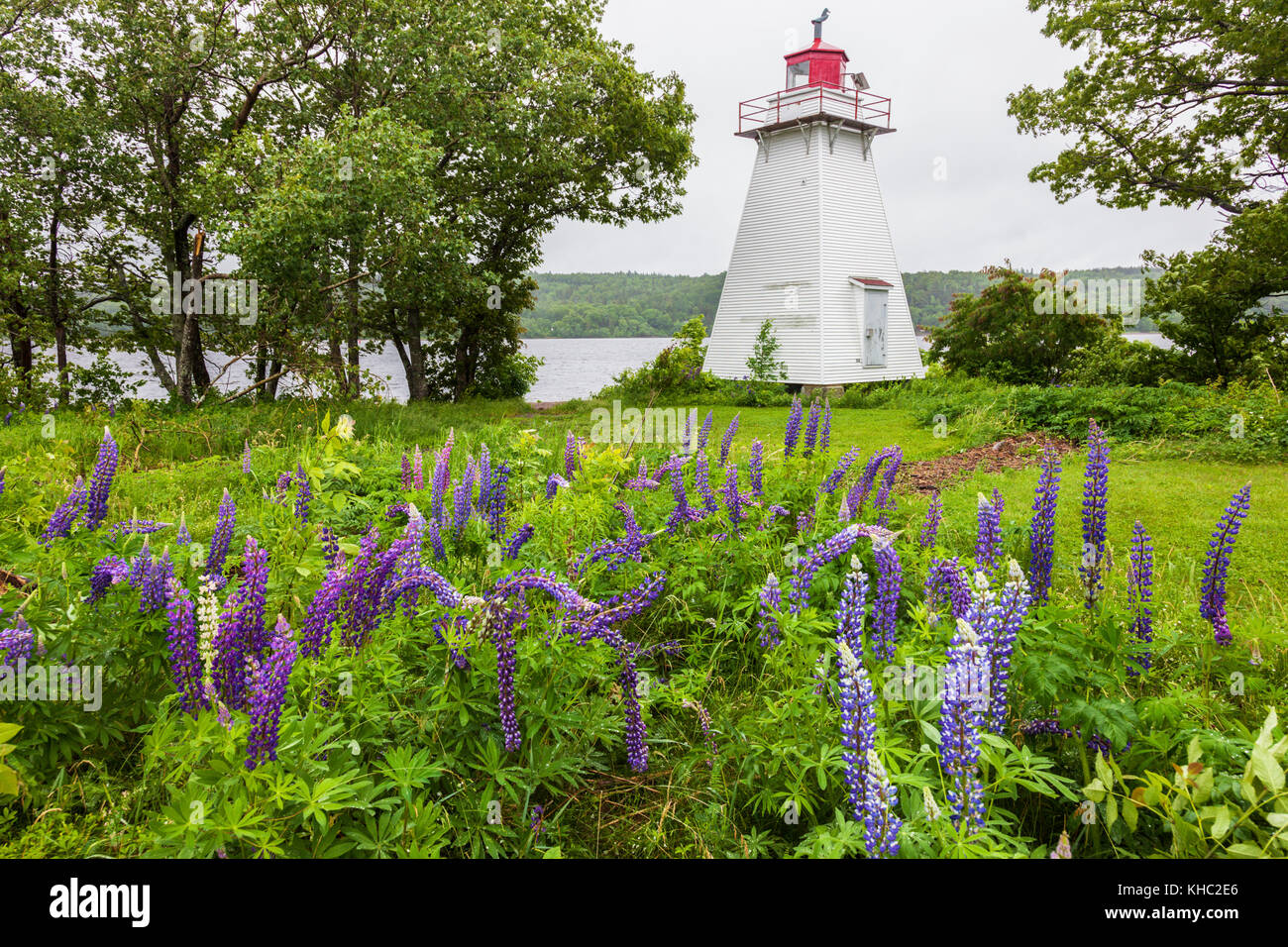 Belyeas Point Lighthouse in New Brunswick. New Brunswick, Canada Stock ...