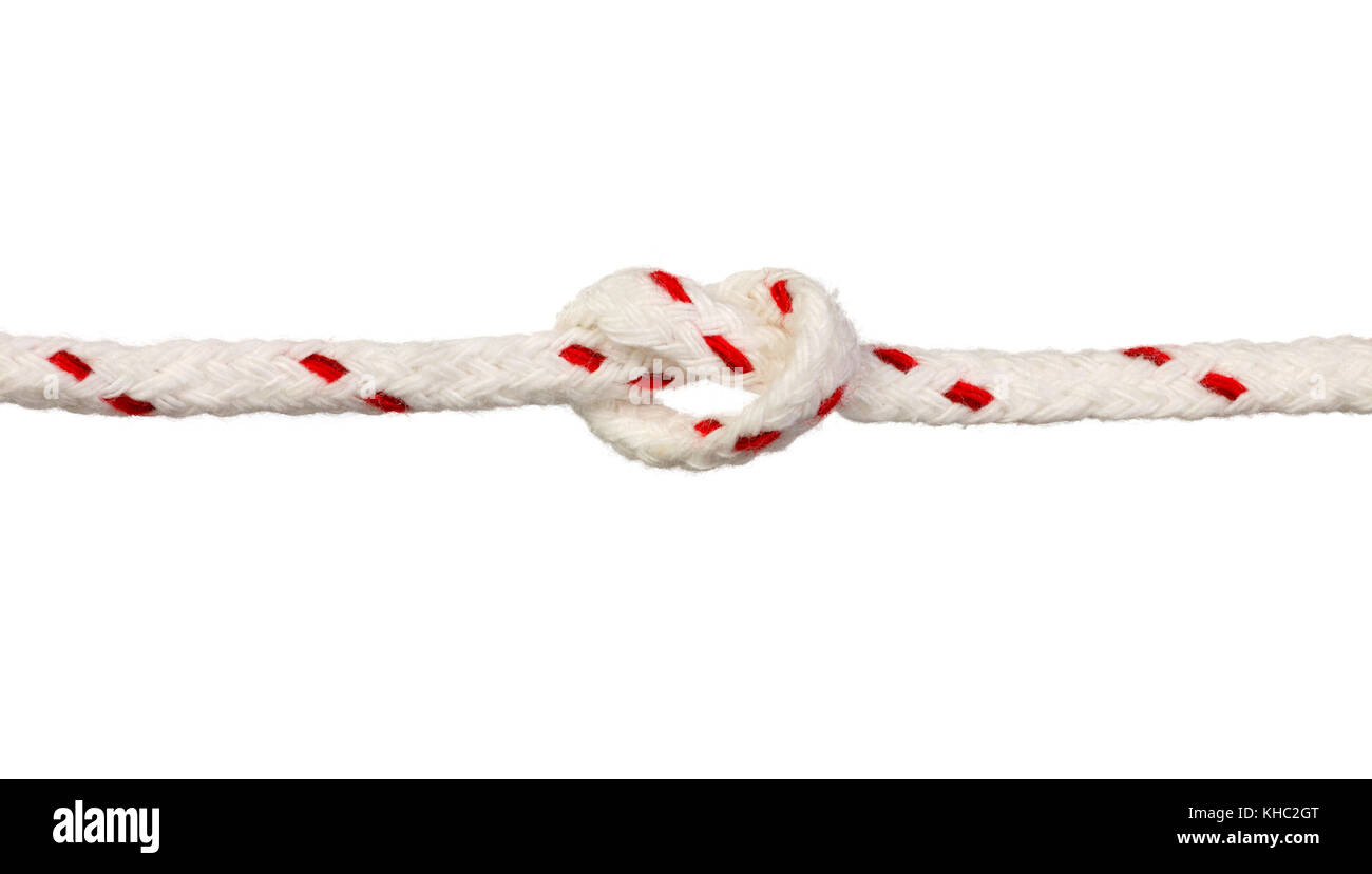 Rope knot isolated on a white background Stock Photo - Alamy