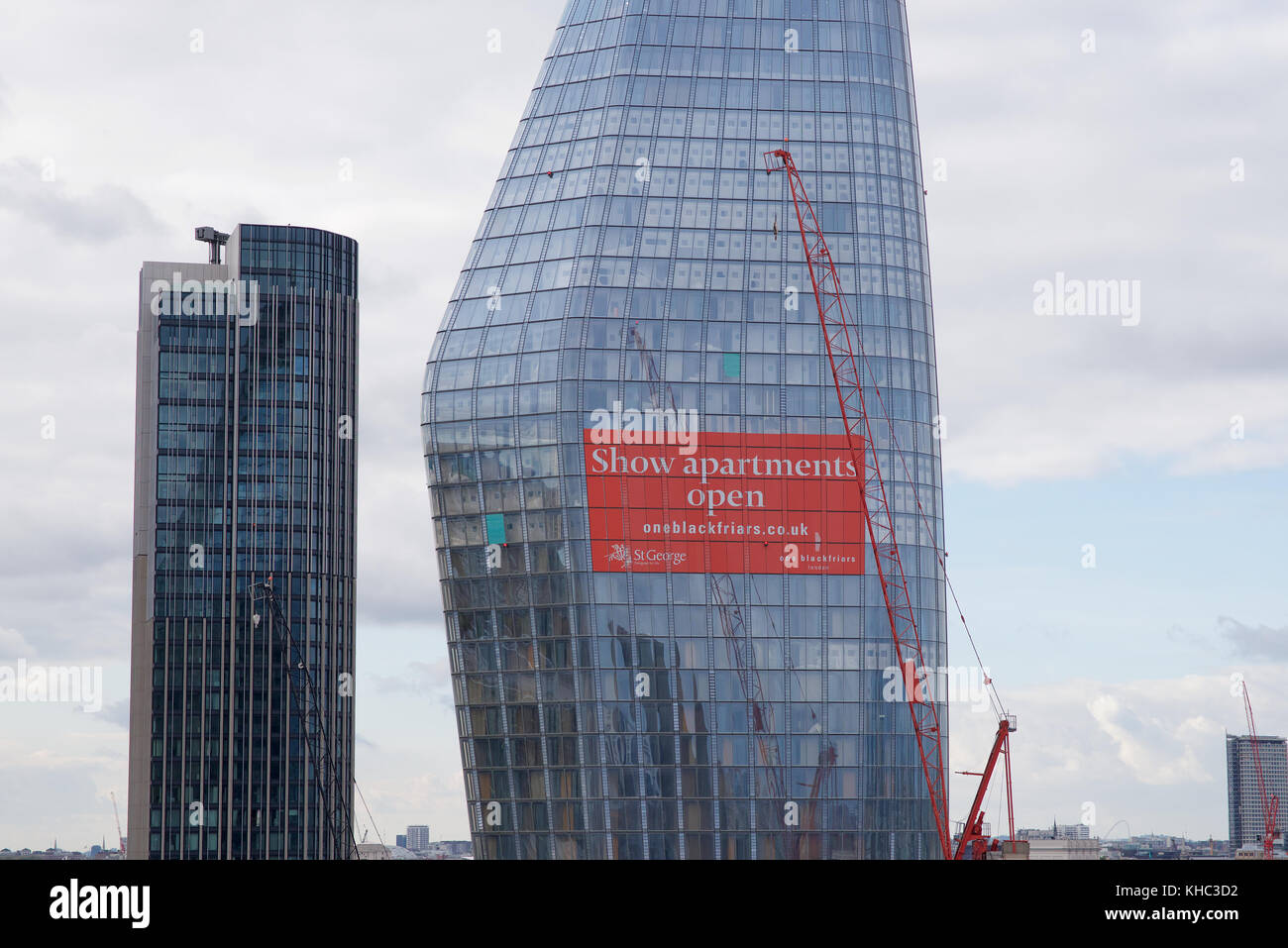 View of London showing construction and skyscraper Stock Photo - Alamy