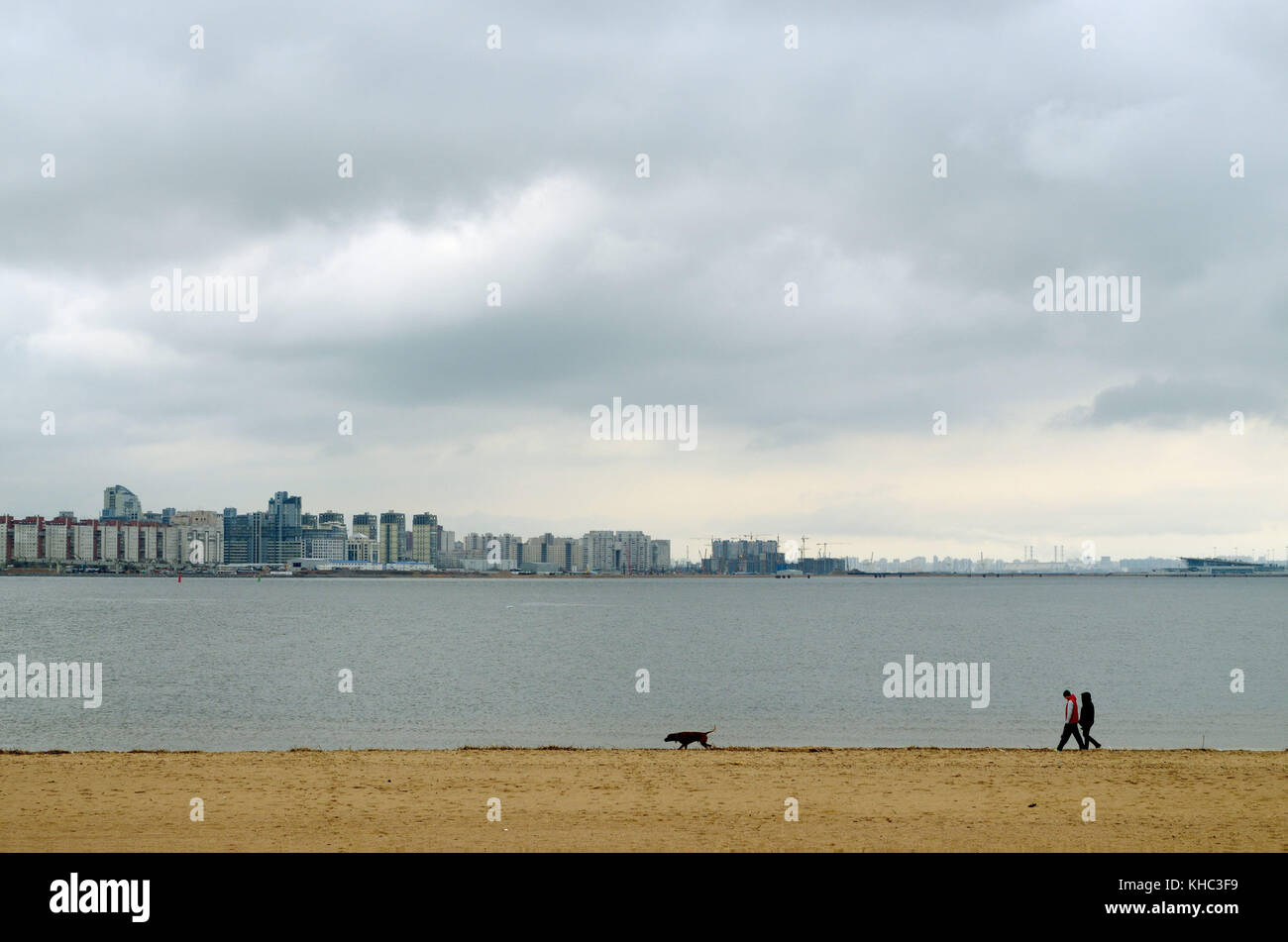 Natural landscape with a view of the Bay Stock Photo - Alamy