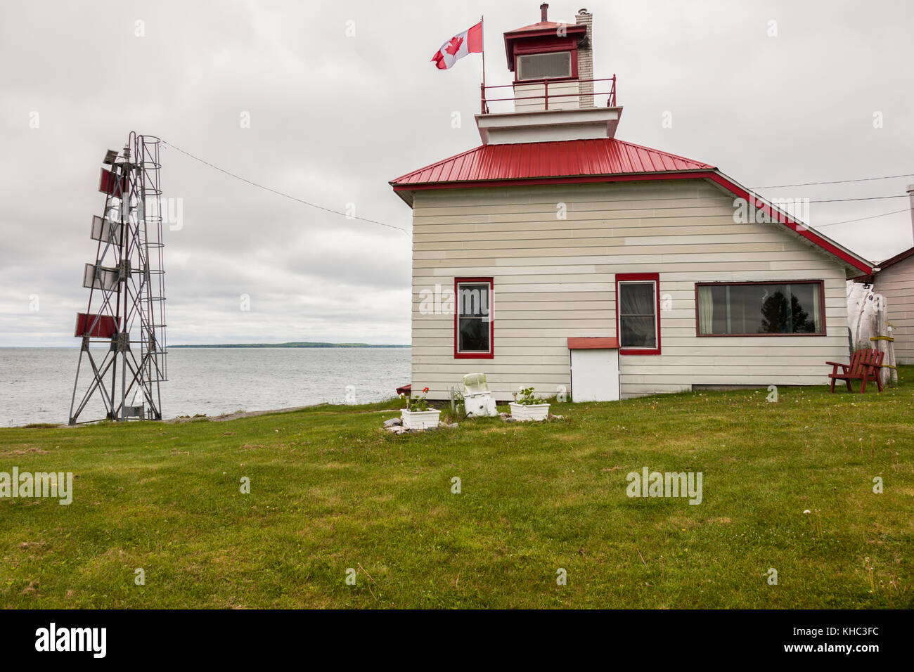 McKay Island Lighthouse. McKay Island, Ontario, Canada Stock Photo - Alamy