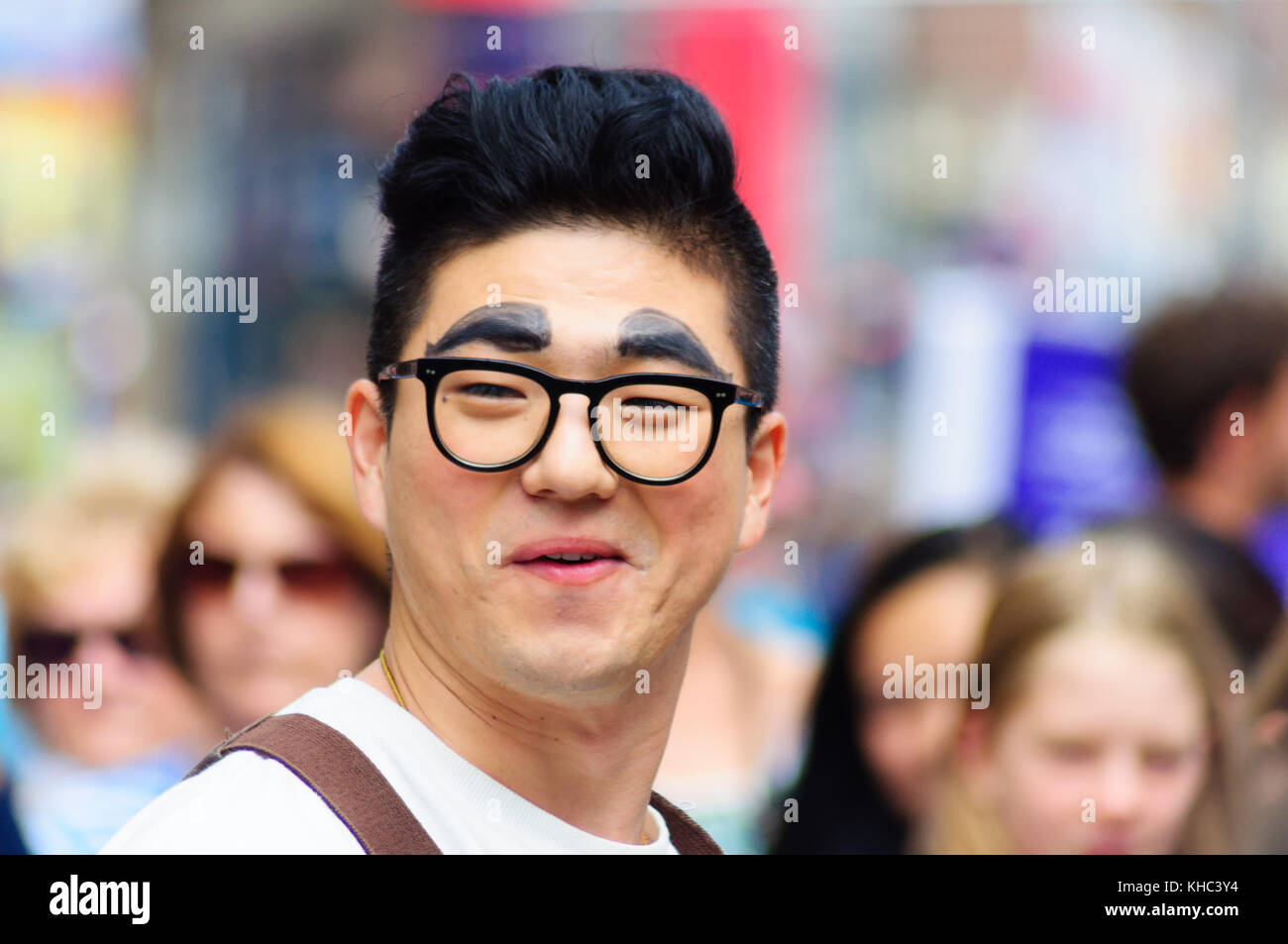 Painted on eyebrows hi-res stock photography and images - Alamy