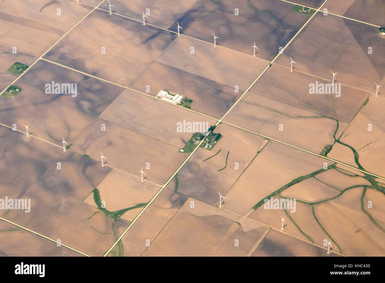 Iowa farm aerial hi-res stock photography and images - Alamy
