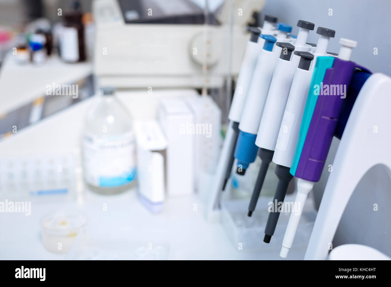 Accurate medical pipettes ensuring your heath Stock Photo - Alamy