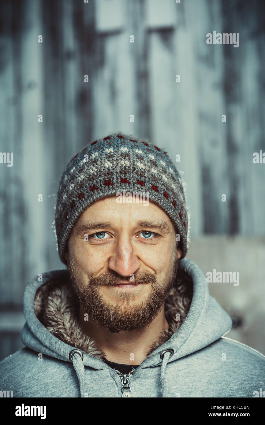 Handsome bearded man cross hi-res stock photography and images - Alamy