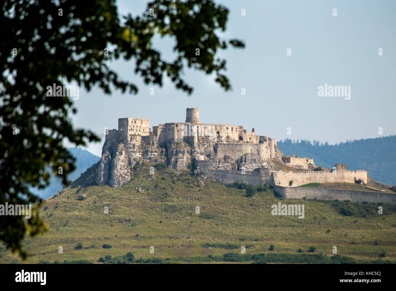 Spisski Hrad, Slovakia. 11 AUGUST 2015. One of the biggest castle ...