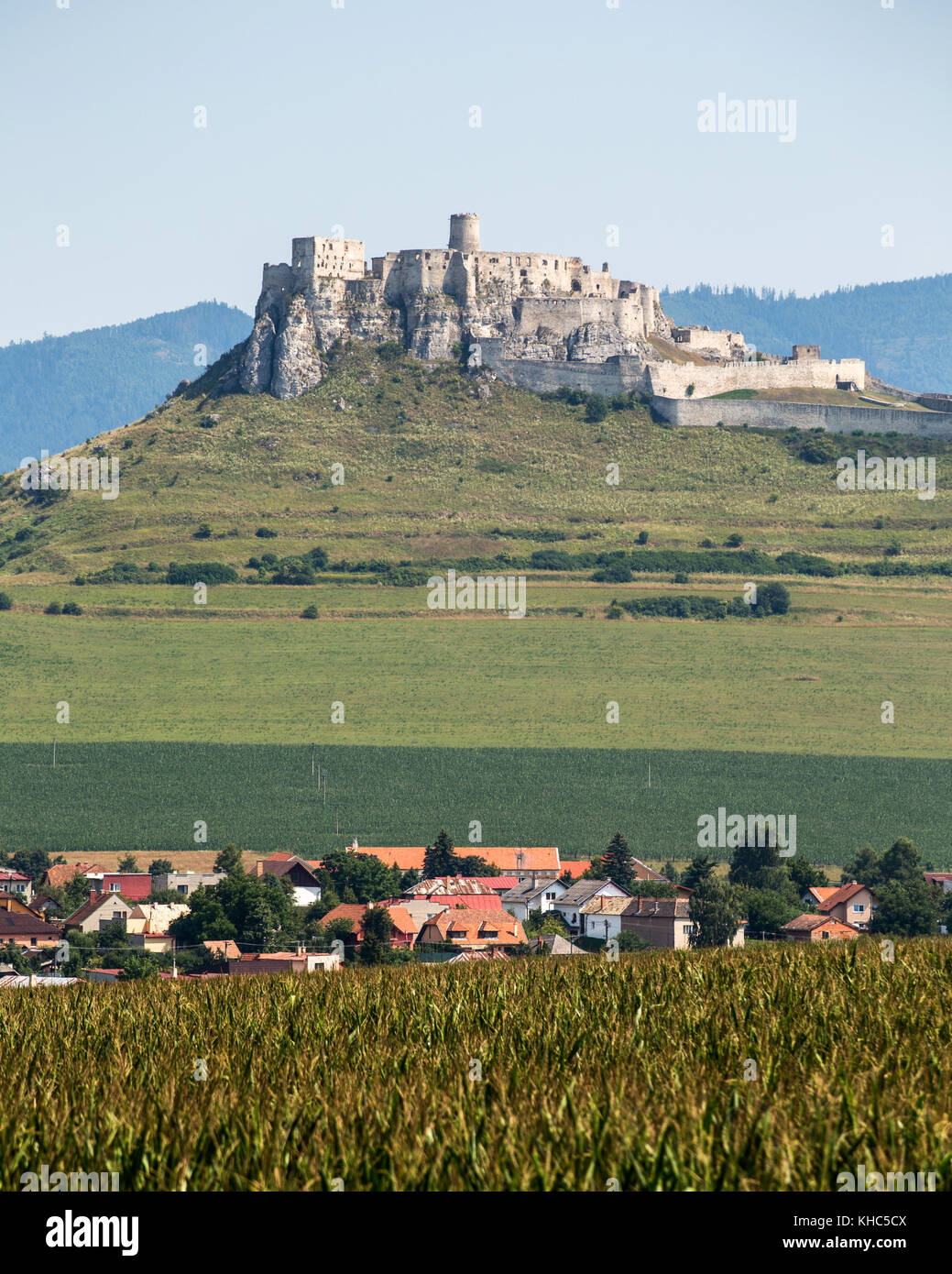Spisski Hrad, Slovakia. 11 AUGUST 2015. One of the biggest castle ...