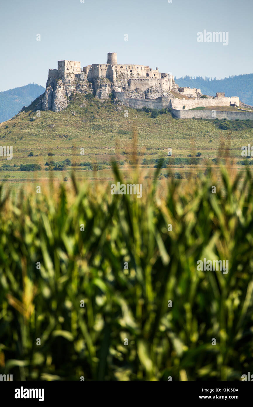 Spisski Hrad, Slovakia. 11 AUGUST 2015. One of the biggest castle ...
