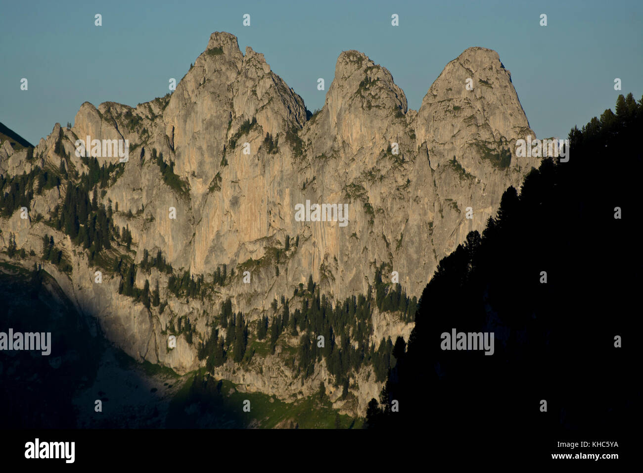 swiss rock face in prealps *** Local Caption *** switzerland, fribourg ...