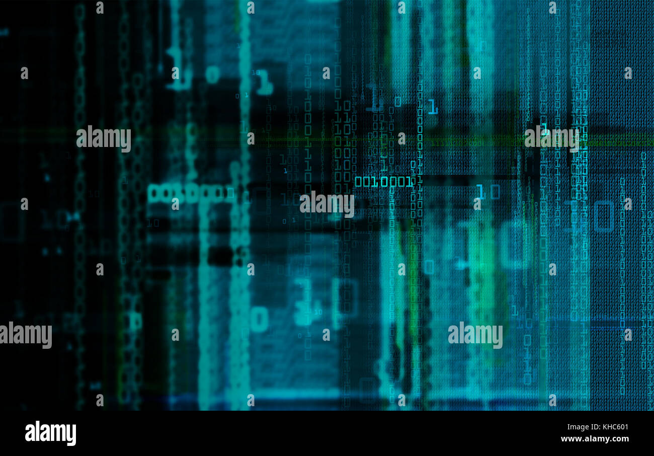 Digital binary data and electronic circuit board. Cyber security ...
