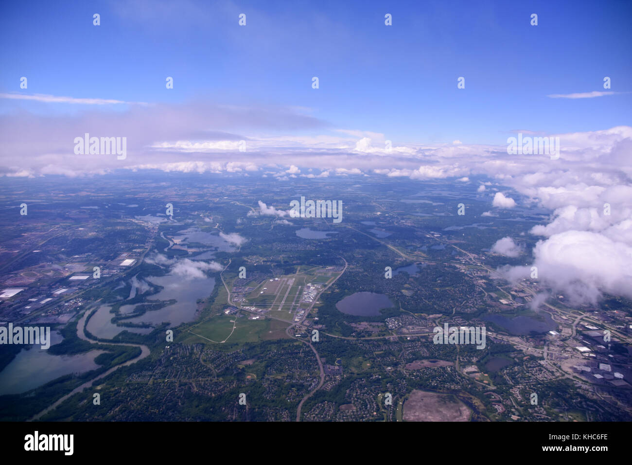 City from the Air Stock Photo - Alamy