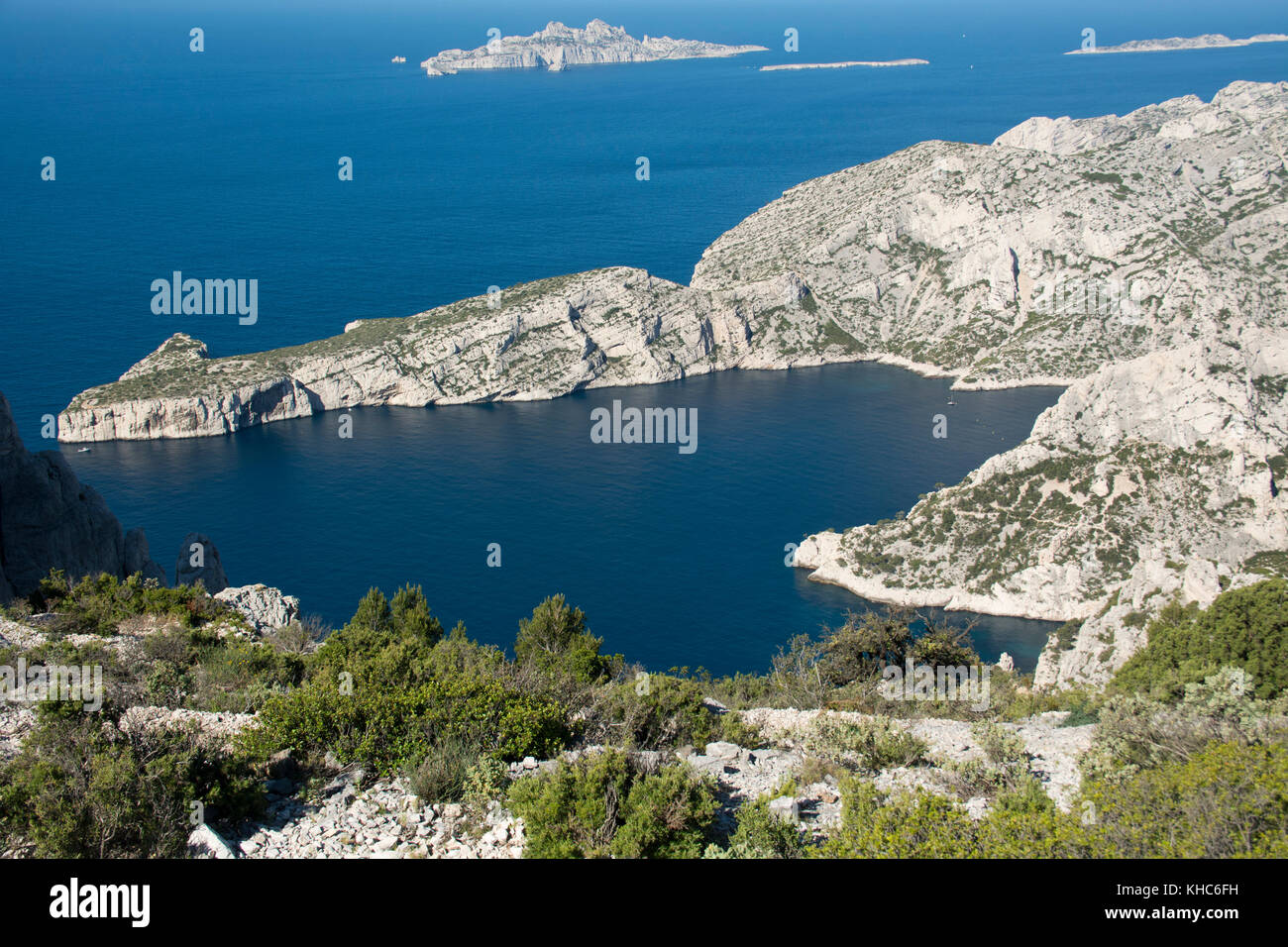 Cap Morgiou in Calanques national park *** Local Caption *** France ...