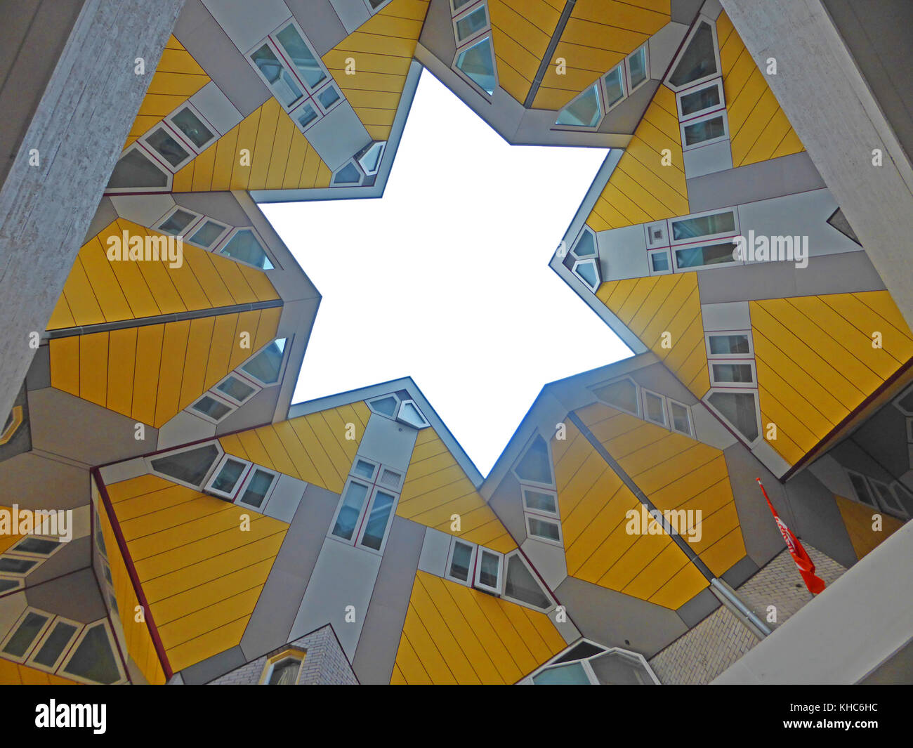 Cube houses in star shape in Rotterdam *** Local Caption ...