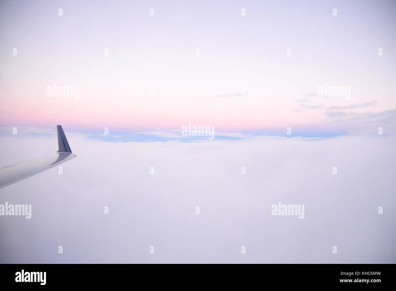 Sunrise In Flight Stock Photo - Alamy