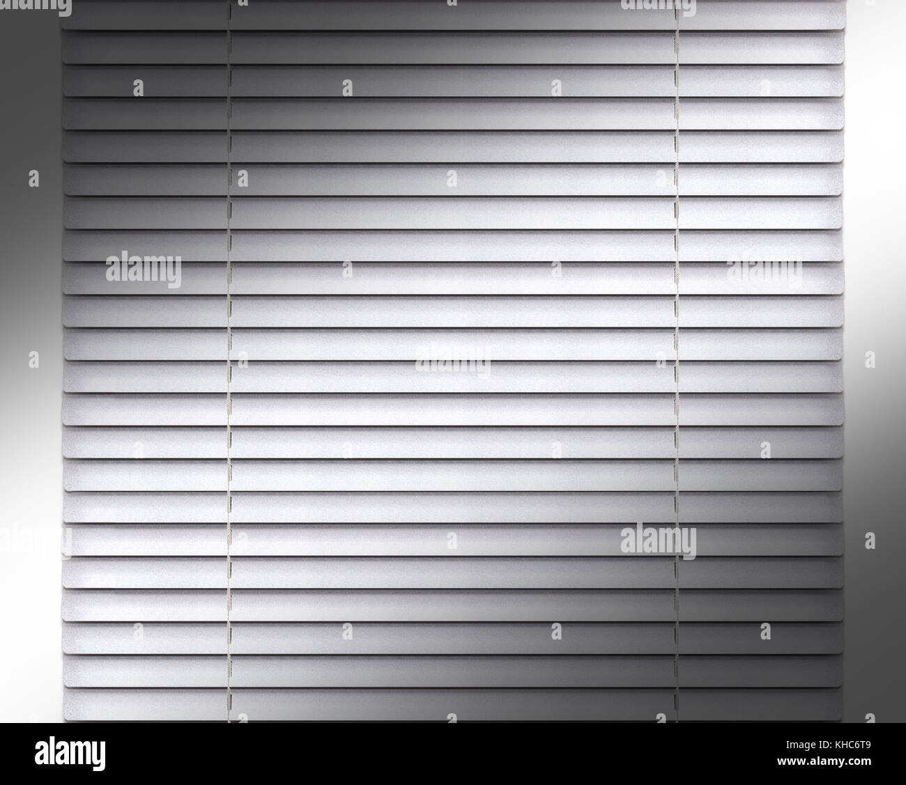 Silver horizontal Blinds window decoration interior of room Stock Photo ...